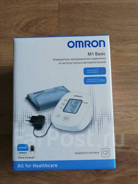 Тонометр Omron M1 Basic, новый, в наличии. Цена: 2 300₽ во Владивостоке
