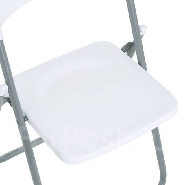 Стул складной на металлическом каркасе, белый, новый, под заказ. Цена ...