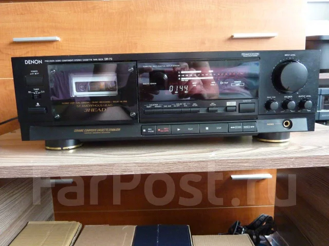 Кассетная дека Denon DR-70. Топовая, б/у, в наличии. Цена: 45 000₽ во ...