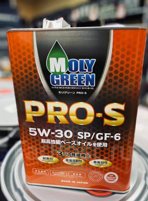 Масло мотор. Moly Green PRO S 5w30 SP/GF-6A/CF синт. 4л, синтетическое ...