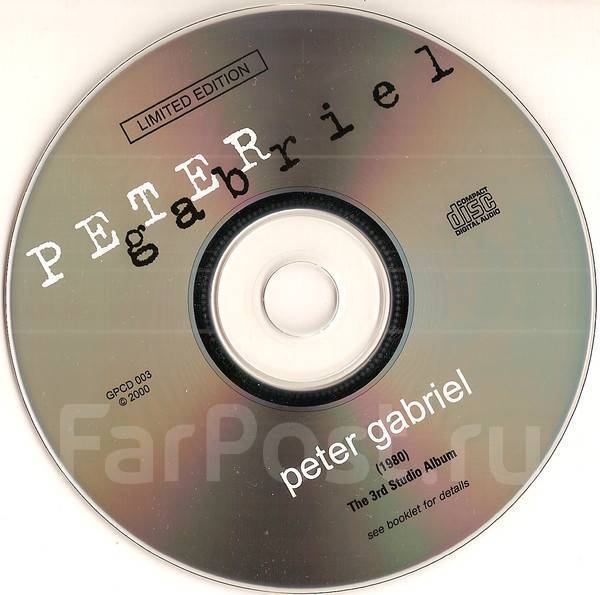 CD - Peter Gabriel – The 3rd Studio Album - 1980, новый, в наличии ...