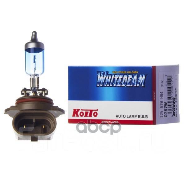 Лампа Koito 0757W /117803/ Высокотемпературная Whitebeam 9006 (Hb4) 12V 55W (110W) Koito арт ...