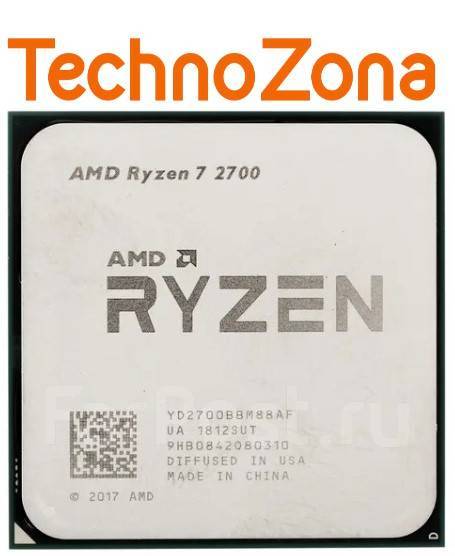 Процессор AMD Ryzen 7 2700 (8 ядер, 16 потоков, 4,1Ghz), б/у, в наличии ...