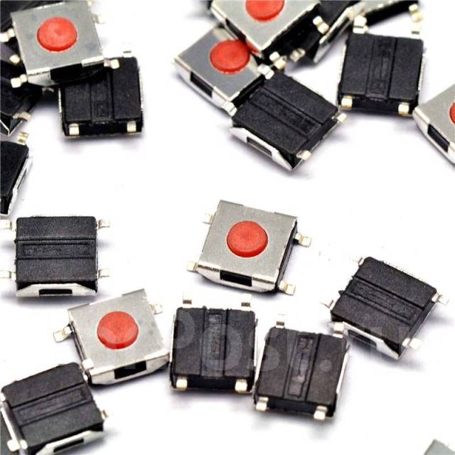 Микрокнопка 6х6х3,1 мм 4 контакта SMD монтаж, выключатель, новый, под ...