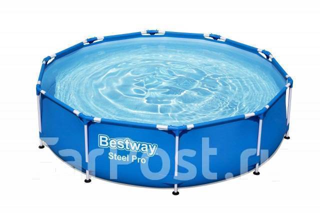 Каркасный бассейн Bastway Steel Pro 306x76см лот 56677 в наличии, новый ...