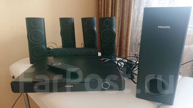 Домашний кинотеатр Philips, б/у, в наличии. Цена: 4 500₽ во Владивостоке