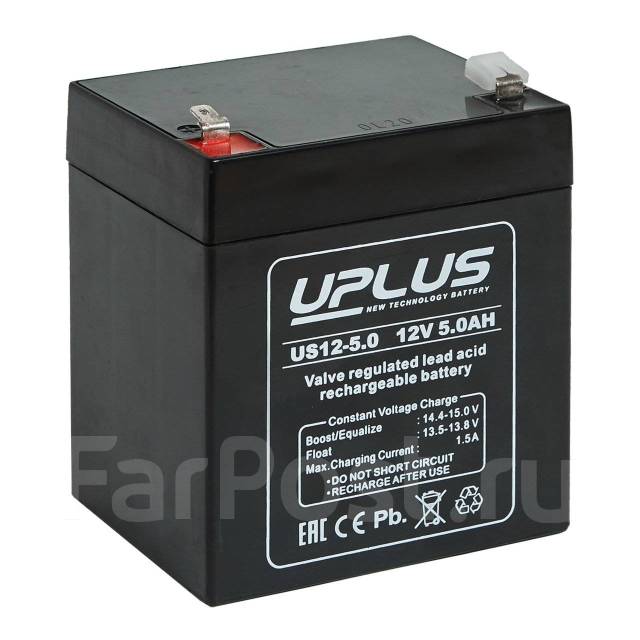 AGM Аккумулятор для ИБП/UPS Leoch Uplus US12-5.0 5 ампер, новый, в ...