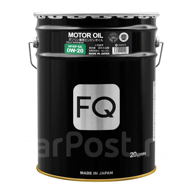 Масло моторное FQ 0W-20 SP/GF-6A Fully Synthetic 20 л. Япония, FQ ...