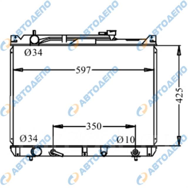 Радиатор охлаждения двигателя. Suzuki Escudo, Vitara TX92W SUZ-0022-26 ...