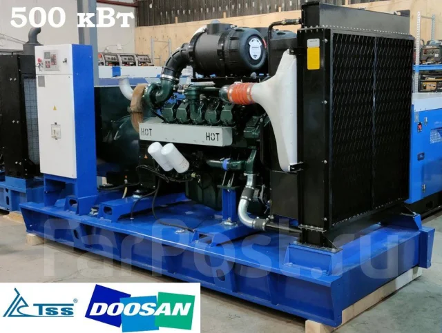 Дизельный генератор TSS TDO 690TS. 500 кВт. Серия ПРОФ. Doosan, 500,00 ...