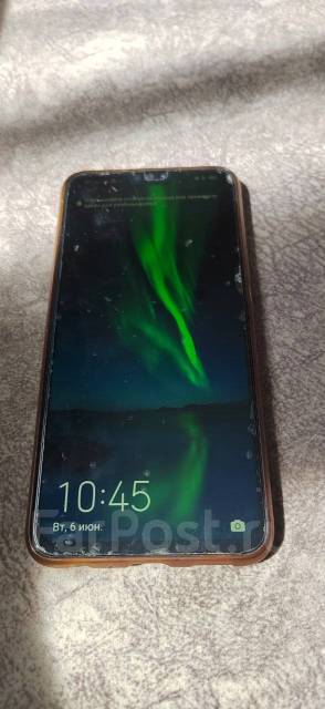 Телефон, Honor 8X, 64 гб, 6.50", черный, 4G LTE, Dual-SIM, NFC, б/у, в ...