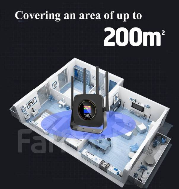Wi-Fi роутер с сим картой,4G, CPE Lan Lte уличный,300 Мбит для дома ...