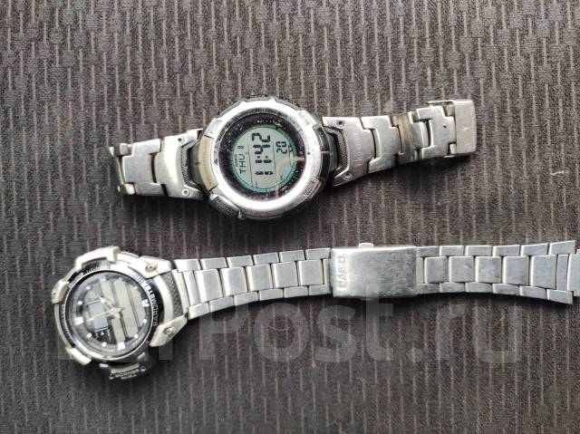 Часы Casio комплект 2 штуки, для всех, б/у, в наличии. Цена: 3 500₽ во ...