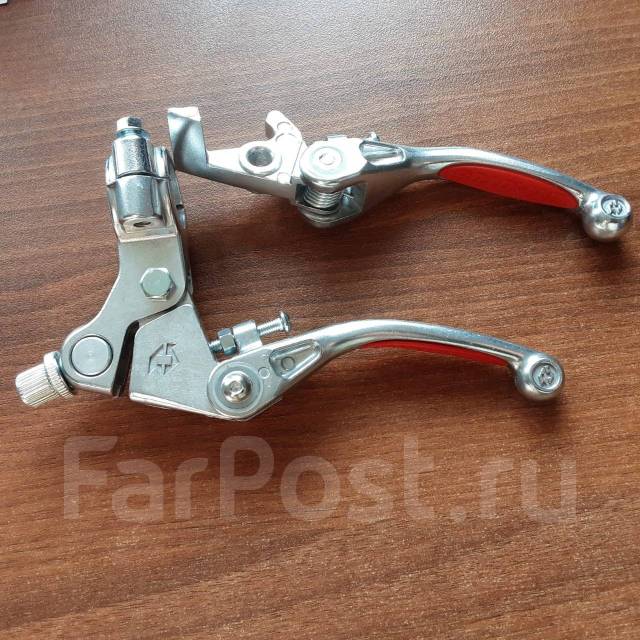 Рычаг сцепления+рычаг тормоза легкого выжима, складные (Красный) комп ...