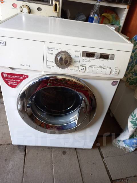 Стиральная машинка LG, б/у, в наличии. Цена: 16 500₽ в Находке