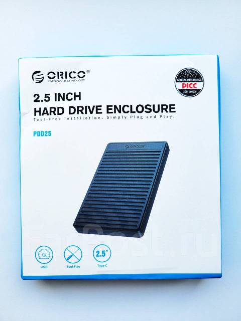 Внешний бокс для жесткого диска Hdd или Ssd 2 5 Type C Orico новый