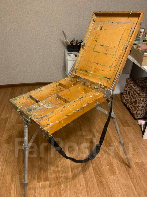 Этюдник (мольберт), б/у, в наличии. Цена: 2 500₽ во Владивостоке