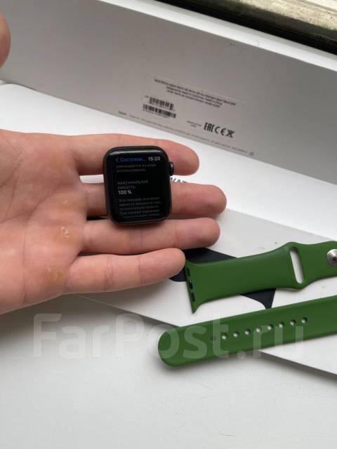 Apple Watch SE 40 mm Space Gray Ru новые акб 100, умные часы, новый, в ...