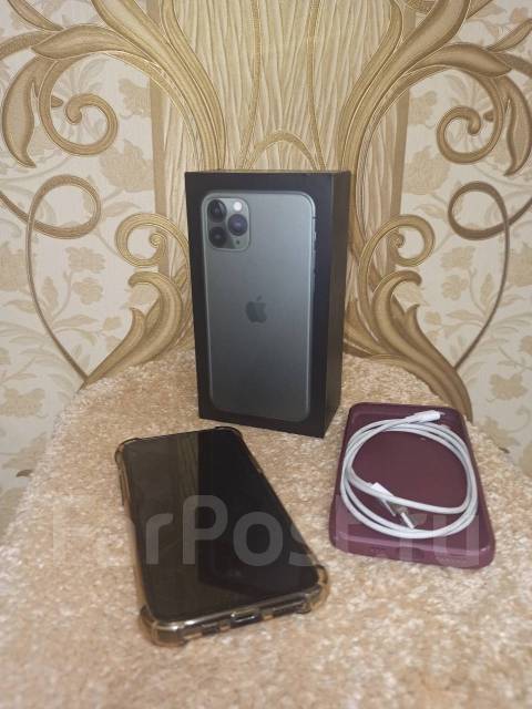 iPhone 11 pro 256gb, 5.80", моноблок, зеленый, 4G LTE, б/у, в наличии ...