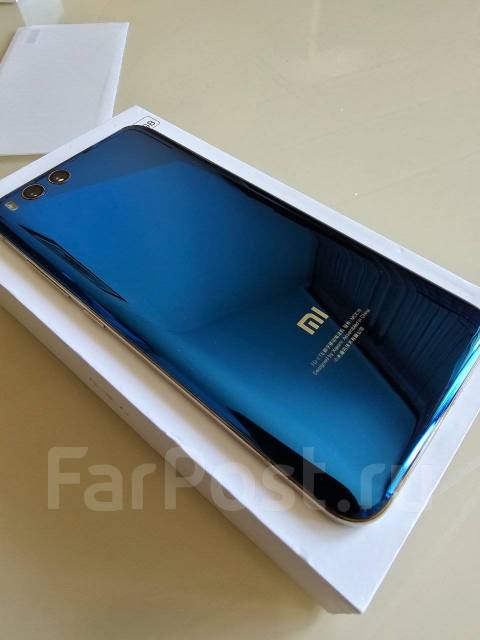 Телефон Xiaomi Mi6 6/128GB, 5.15", моноблок, синий, 3G, 4G LTE, б/у, в наличии. Цена: 7 000₽ во ...