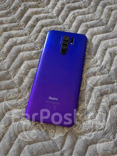 Xiaomi Redmi 9 32gb, 32 гб, 6.53", моноблок, синий, 3G, 4G LTE, NFC, б ...