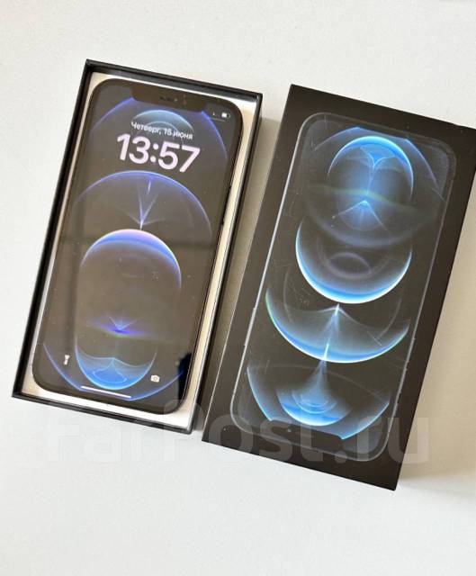 Apple iPhone 12 pro 128 Гб, 6.10", моноблок, синий, 4G LTE, б/у, в ...