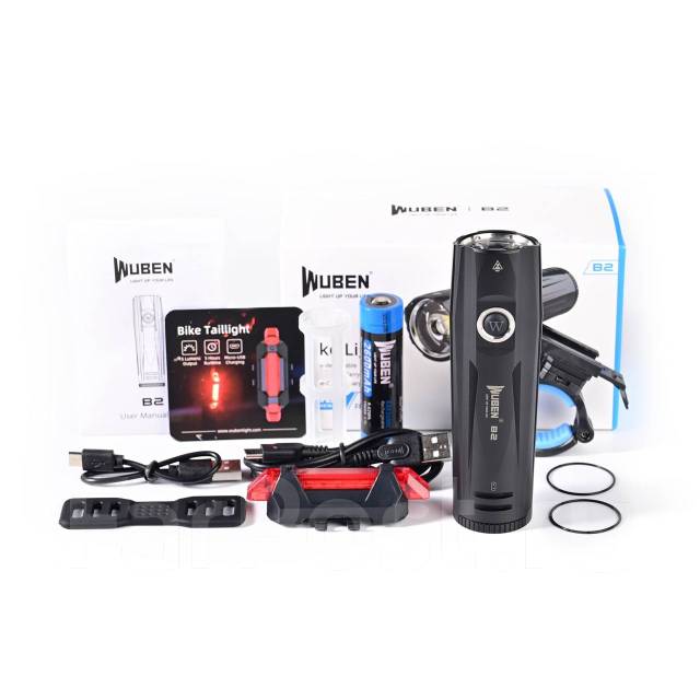 Фонарь велосипедный Wuben B2 18650-2600mAh, новый, в наличии. Цена: 4 ...