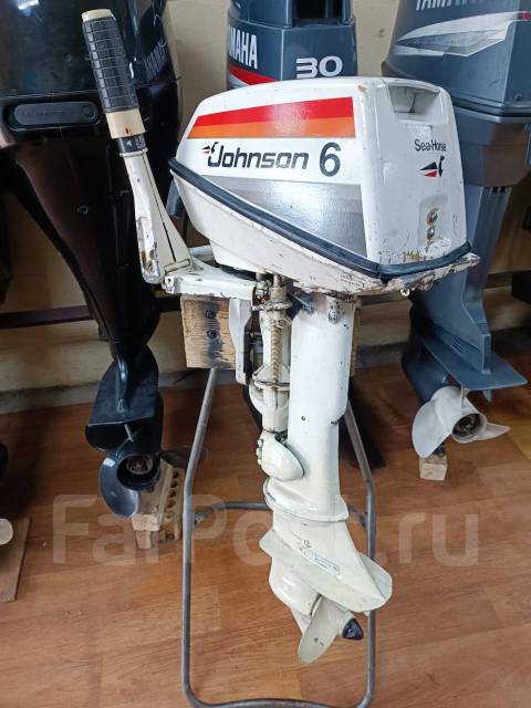 Продам лодочный мотор Johnson 6 л. с 2х тактный, 6,00 л.с. S (381 мм ...