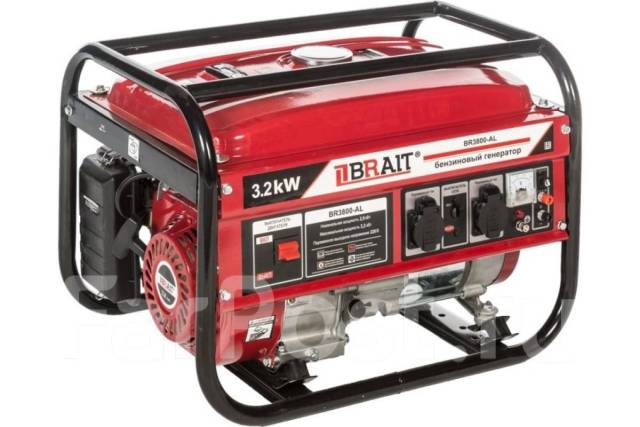 Генератор бензиновый Brait BR 3800, 3.2кВт, под заказ. Цена: 18 990₽ в Находке