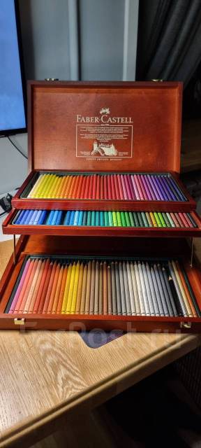 Набор карандашей Faber Castell 120 цветов, б/у, в наличии. Цена: 18 000 ...