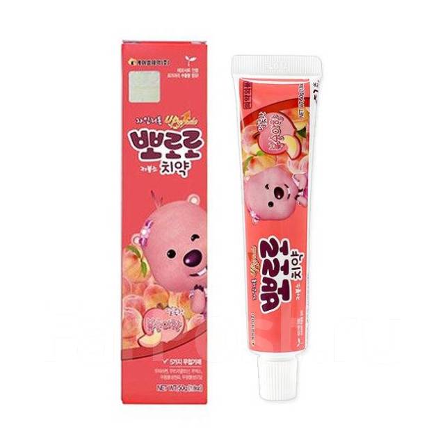 Детская зубная паста Pororo Toothpaste Low Fluorine Kids Toothpaste, в ...