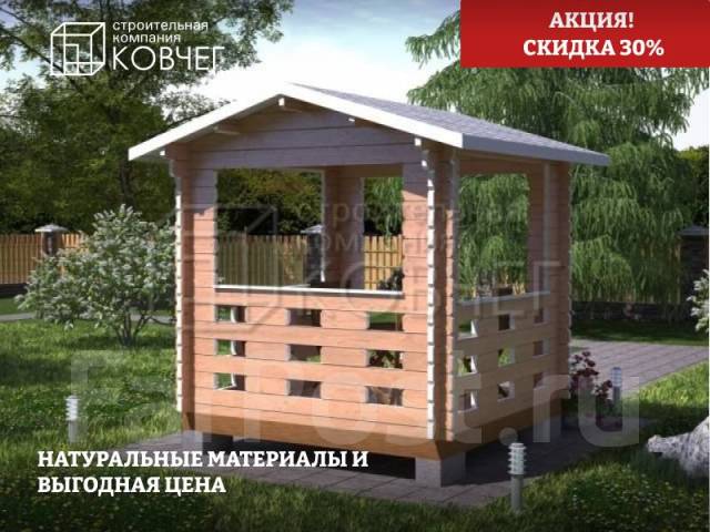 Беседка из мини-бруса! Летняя акция, новый, в наличии. Цена: 99 000₽ во ...