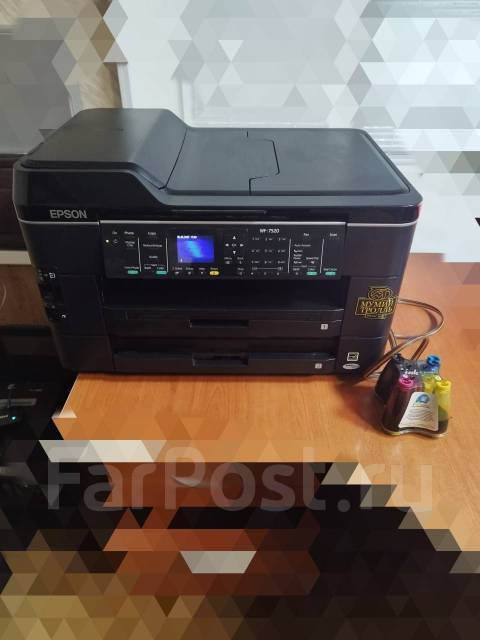 Принтер МФУ А3+ Epson WF-7520 дуплекс СНПЧ, б/у, в наличии. Цена: 16 ...