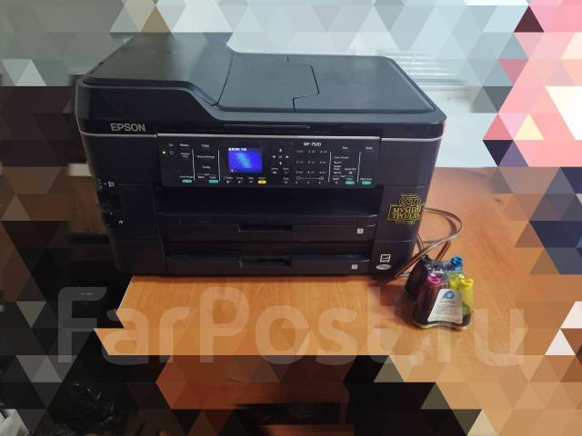 Принтер МФУ А3+ Epson WF-7520 дуплекс СНПЧ, б/у, в наличии. Цена: 16 ...