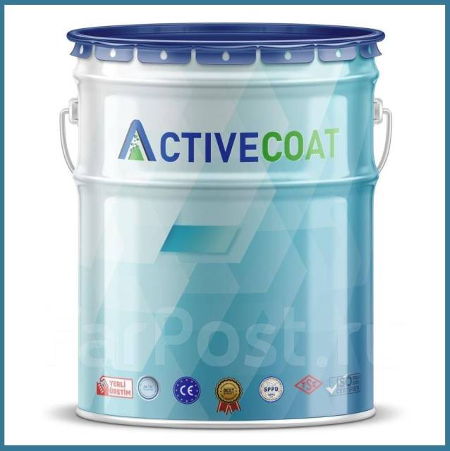 Жидкая наливная кровля, жидкая резина, гидроизоляция Activecoat, 5 кг ...