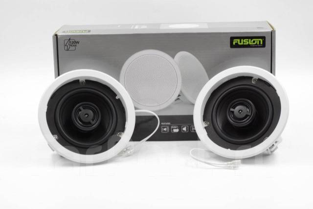 Колонки Fusion FM-F65RW 6,5" 120-Ваттные круглые белые динамики скрыт ...