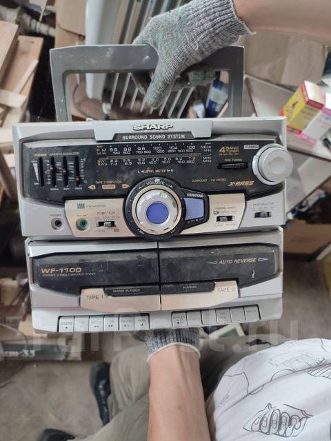 Музыкальный центр Магнитола Sharp wf-1100w(s) Simba, б/у, в наличии ...