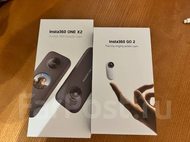 Экшн камера Insta360 X2 Подарок, с объективом, б/у, в наличии. Цена: 33 ...