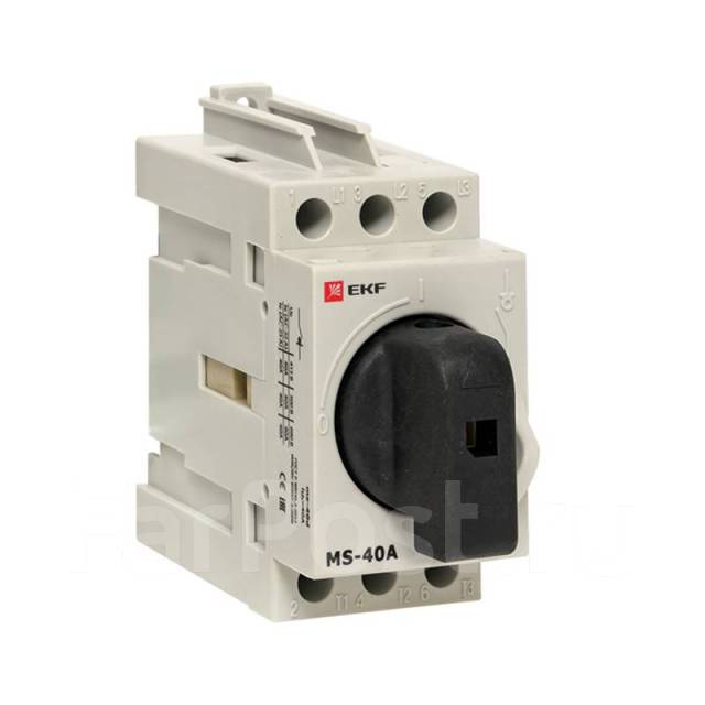 Рубильник модульный MS-40A 3P на DIN-рейку EKF PROxima ms-40d, новый, в наличии в Хабаровске