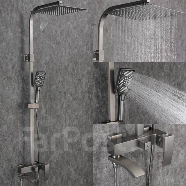 Душевая система Gappo G2407-9 вороненая (оружейная) сталь, в наличии. Цена: 36 800₽ во Владивостоке