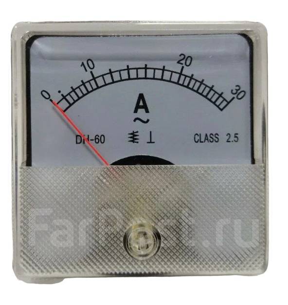 DH-60 амперметр аналоговый AC 30/5A кл. т.2.5 60*60mm, новый, в наличии ...
