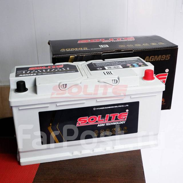 Аккумулятор Solite AGM95 95а/ч 850а (H3 G3 G14 (Евро) купить во ...