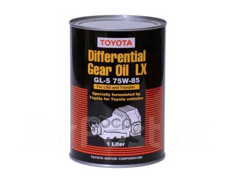 Жидкость Трансм Toyota Lx Sae 75W-85/Gl-5 C Lsd 1Л Toyota арт. 08885 ...