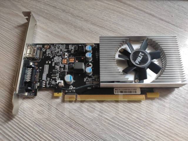 Видеокарта Palit GeForce GT 1030 2GB, б/у, в наличии. Цена: 2 500₽ во ...