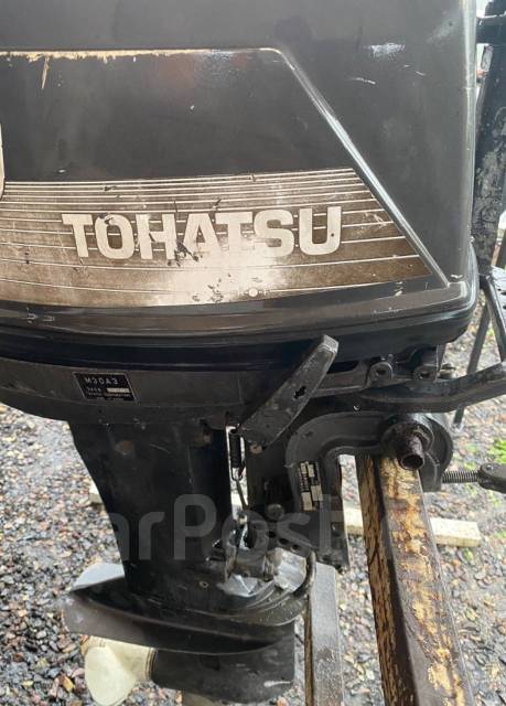 Лодочный мотор Tohatsu 30 короткая нога бп из Японии, 30,00 л.с. S (381 ...