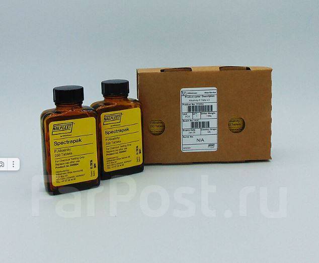Spectrapak P-Alkalinity - для определения щелочности. 250 шт, новый, в ...