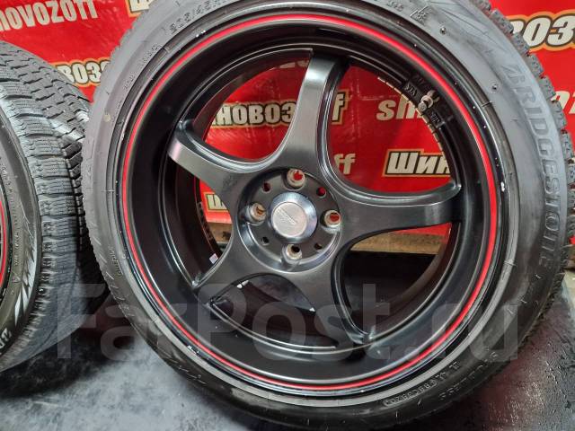 Диски с полкой 5Zigen R17 PСD 4x100 OFF+45 7J из Японии, 17", 1 шт, 64 ...