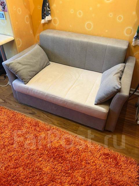 Диваны-кровати, серый, 150 см, 180 см, б/у, в наличии. Цена: 14 000₽ во ...