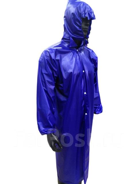 Плащ - дождевик PVC Raincoat, арт.18-5, синий / зеленый, новый, в ...