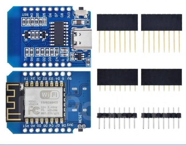 NodeMCU ESP8266 WeMos D1 Mini V4.0.0 Type-c, новый, в наличии. Цена ...